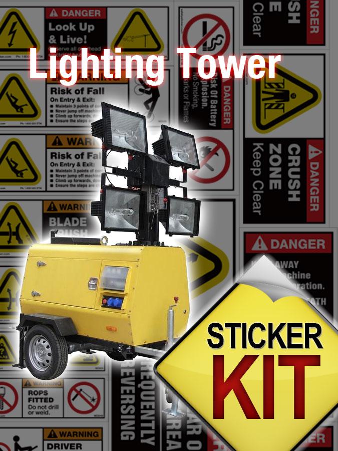 Lighting Tower | Safety Stickers | Safety Decals