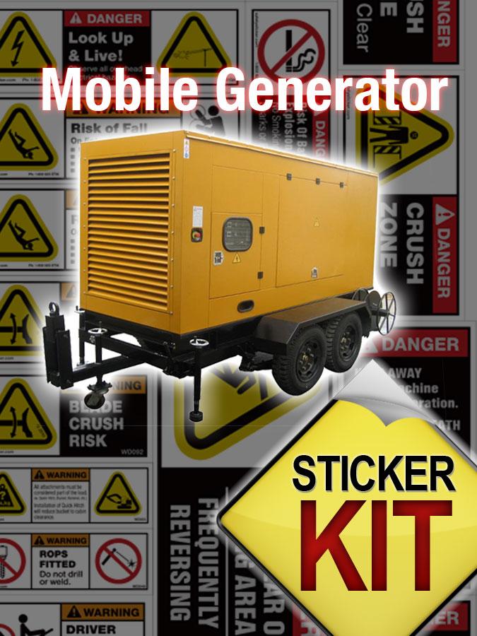 Generator Mobile | Safety Stickers | Safety Decals
