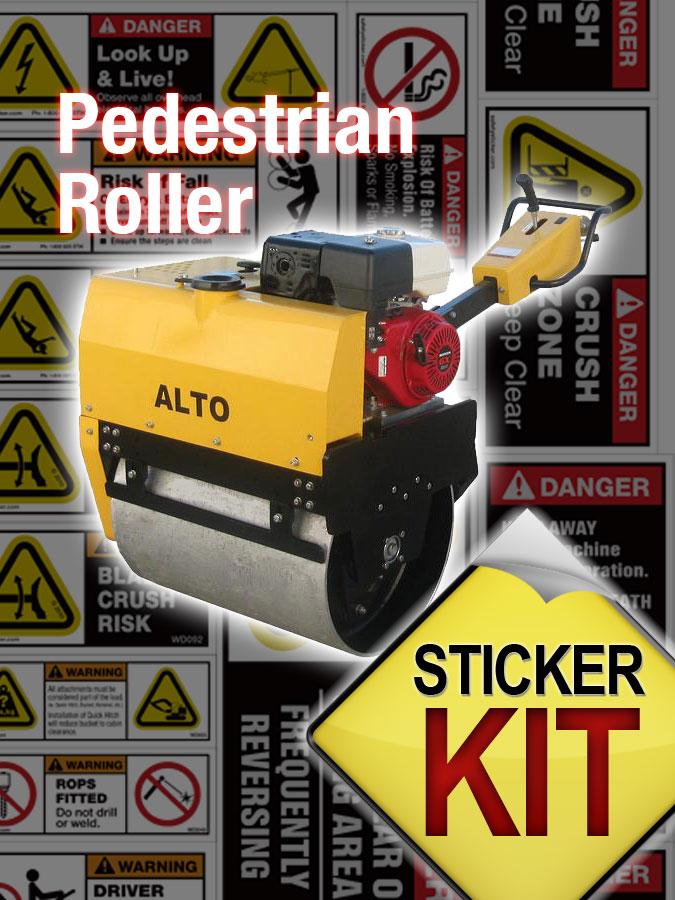 Pedestrian Roller | Safety Stickers | Safety Decals