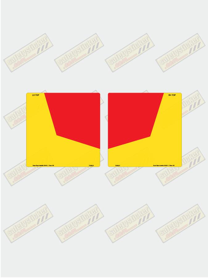 Do Not Overtake Turning Vehicle Rear Marker Decals - Category 33 ...