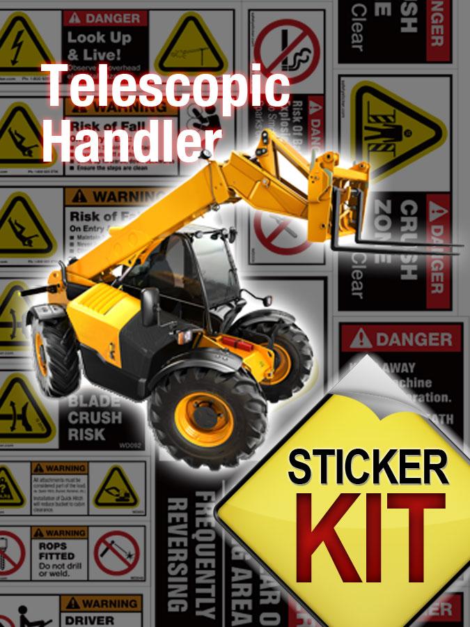 Tele Handler Safety Sheet | Safety Stickers | Safety Decals
