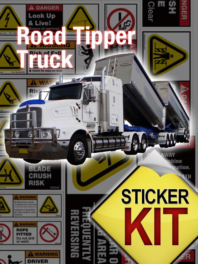 Double Tipper Safety Sheet | Safety Stickers | Safety Decals