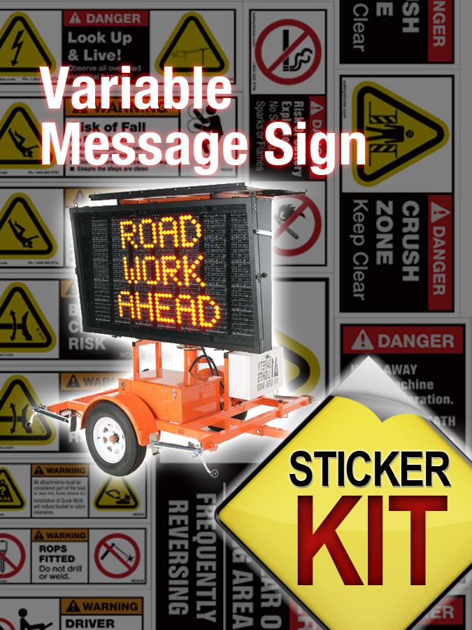 Variable Message Sign | Safety Stickers | Safety Decals