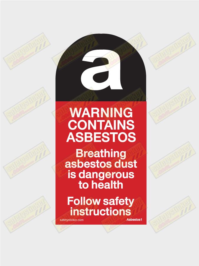 Asbestos Warning Sticker | Safety Stickers | Safety Decals