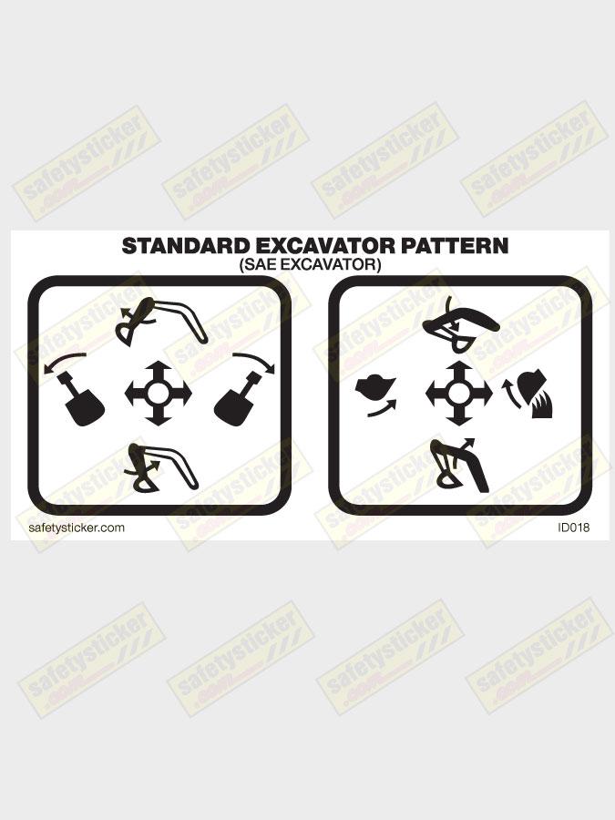 Identification Joystick Control Pattern Decal | Safety Stickers ...