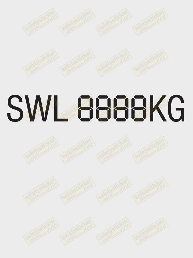 DIGI 80 SWL (Pair) Digital Stickers - Safe Working Load | Safety ...