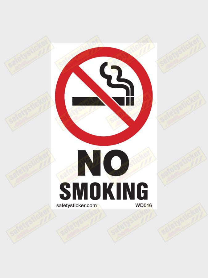 Warning No Smoking Decal | Safety Stickers | Safety Decals