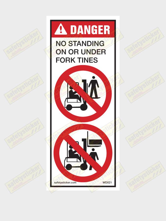 Warning Forklift Pictorial Decal | Safety Stickers | Safety Decals Warning Forklift Pictorial Decal | Safety Stickers | Safety Decals