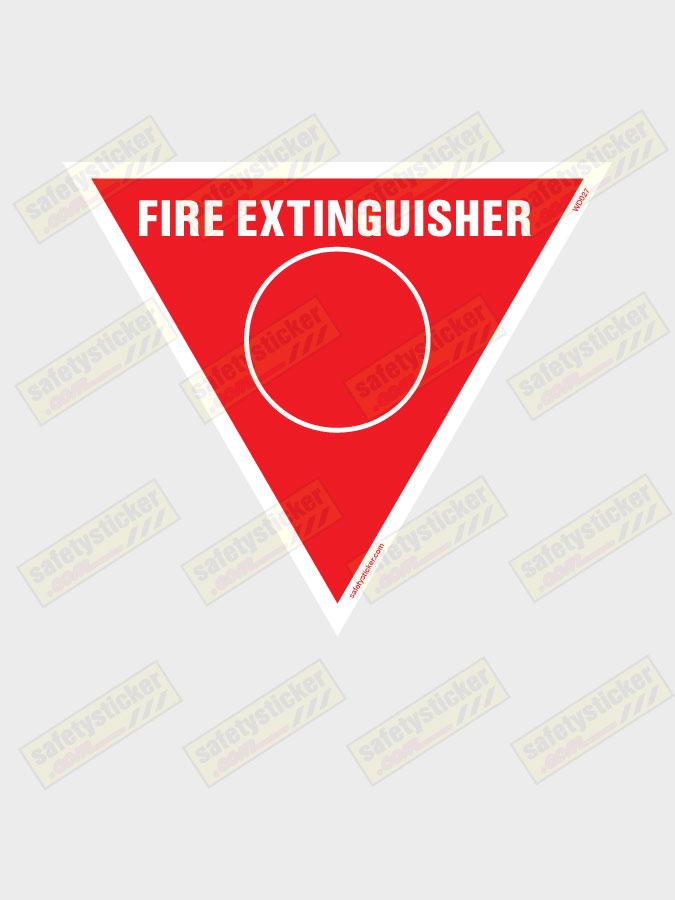 Warning FIRE EXTINGUISHER Decal | Safety Stickers | Safety Decals