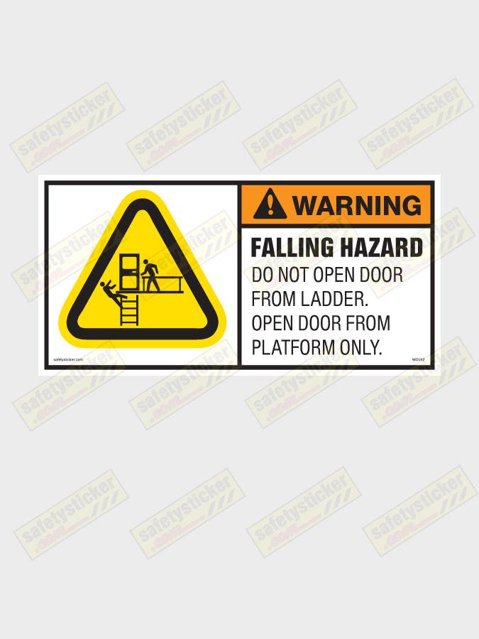 Warning Falling Hazard Decal | Safety Stickers | Safety Decals Warning Falling Hazard Decal | Safety Stickers | Safety Decals