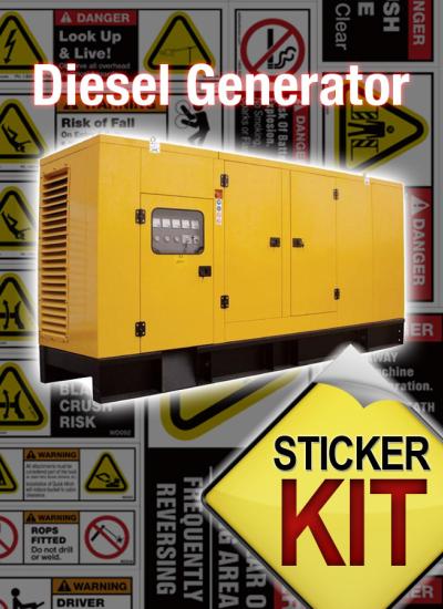 Generator Large Diesel | Safety Stickers | Safety Decals