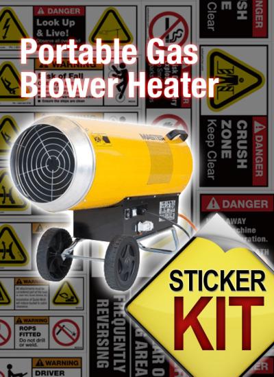Heater Blower | Safety Stickers | Safety Decals