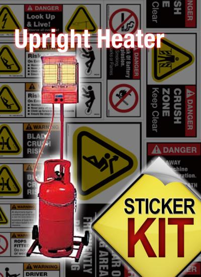 Heater Upright | Safety Stickers | Safety Decals
