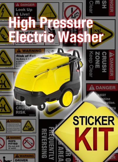 High Pressure Washer | Safety Stickers | Safety Decals