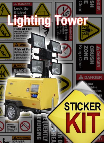 Lighting Tower | Safety Stickers | Safety Decals