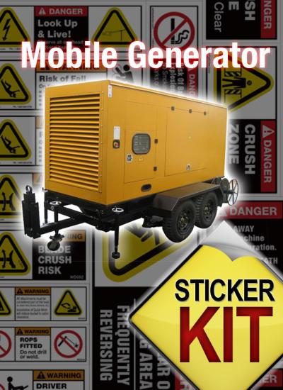 Generator Mobile | Safety Stickers | Safety Decals