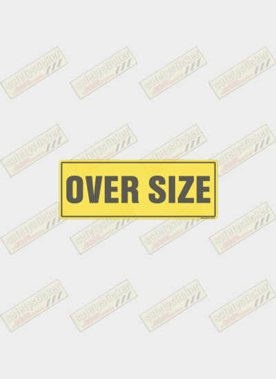 OVERSIZE Vehicle Aluminium CL1 Reflective Sign | Safety Stickers ...