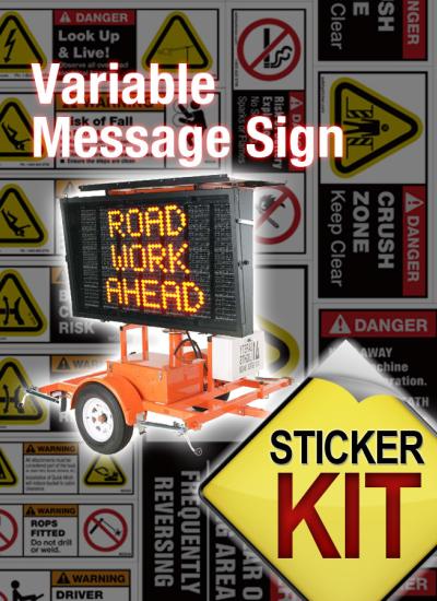 Variable Message Sign | Safety Stickers | Safety Decals