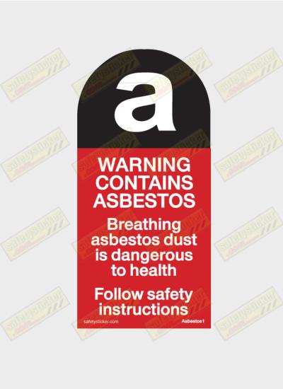 Asbestos Warning Sticker | Safety Stickers | Safety Decals