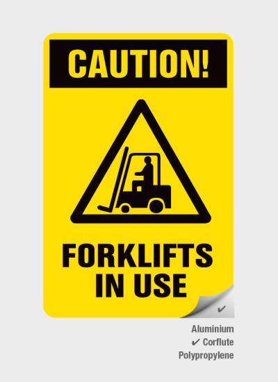 Forklift In Use sign | Safety Stickers | Safety Decals