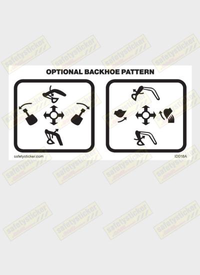 Identification Backhoe Joystick Control Pattern Decal | Safety Stickers ...