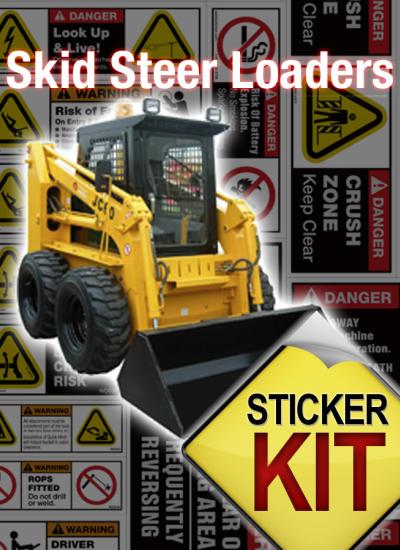 Skid Steer Loader Kit | Safety Stickers | Safety Decals