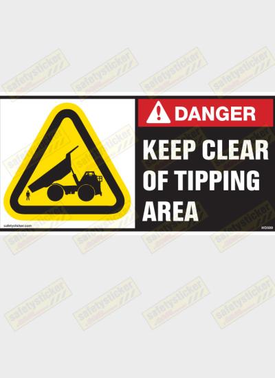 Warning Keep Clear Decal | Safety Stickers | Safety Decals