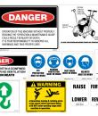 Concrete Saw | Safety Stickers | Safety Decals