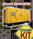 Generator Large Diesel | Safety Stickers | Safety Decals