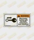 Warning Apply Park Brake & Lower Attachment Decal | Safety Stickers ...