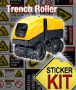 Trench Roller Safety Sticker Kit | Safety Stickers | Safety Decals