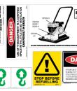 Vibration Plate | Safety Stickers | Safety Decals