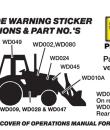 Backhoe Loader Sticker Kit | Safety Stickers | Safety Decals