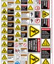 Mini Excavator Sticker Kit | Safety Stickers | Safety Decals