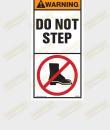 Warning Do Not Step Decal | Safety Stickers | Safety Decals